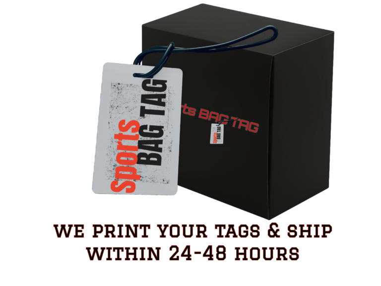 Custom Sports Bag Tags - personalized team name tags