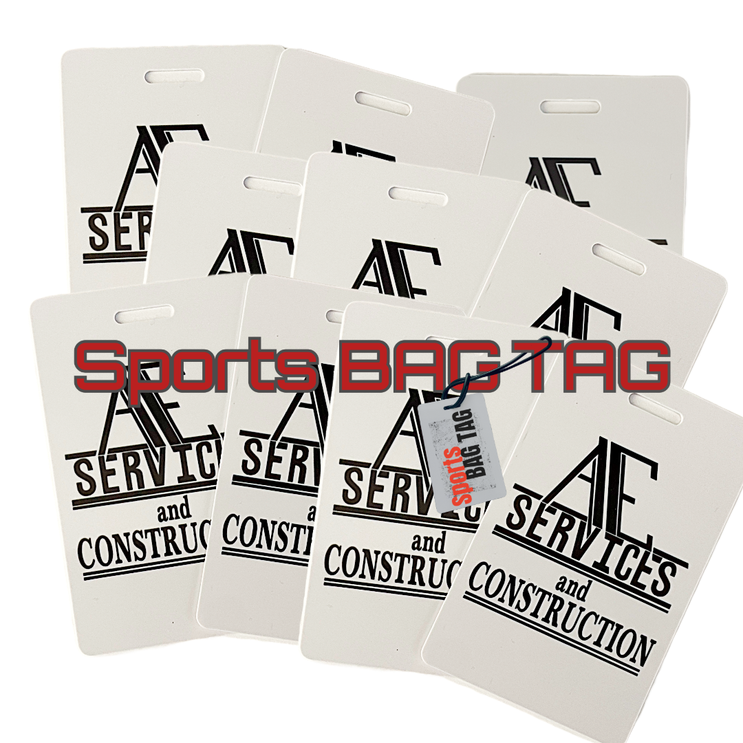 Custom Sports Bag Tags - personalized team name tags