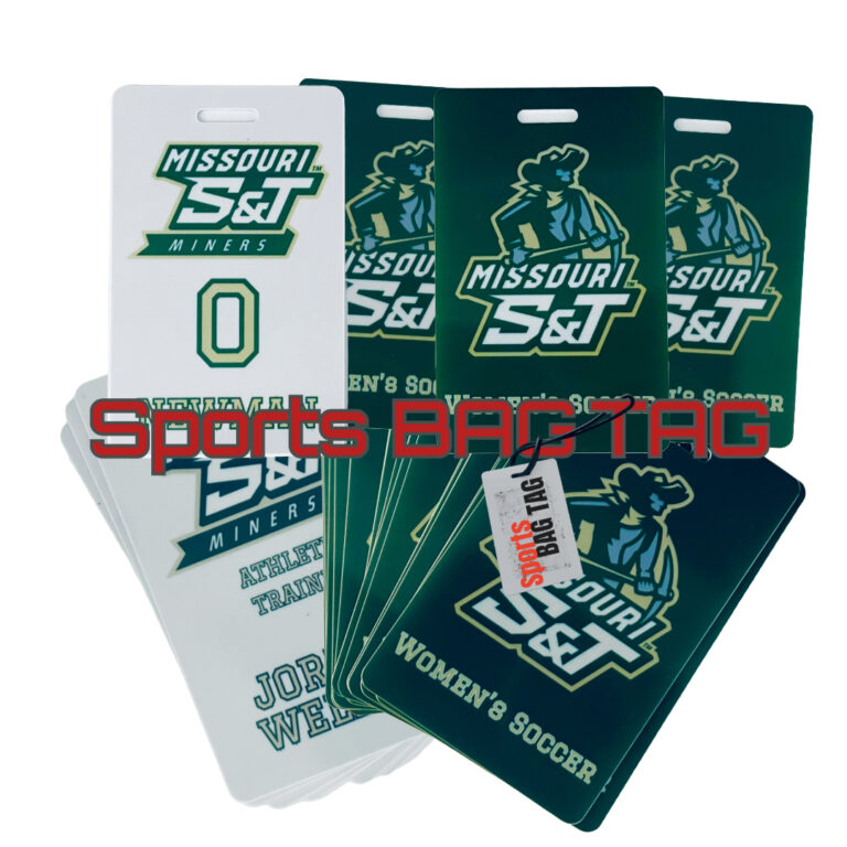 Custom Sports Bag Tags - personalized team name tags